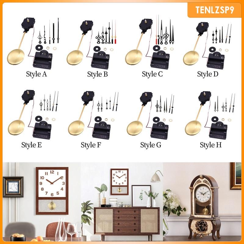[tenlzsp9] Clockwork Mechanism, Pendulum Clock Movement, Replacement ...