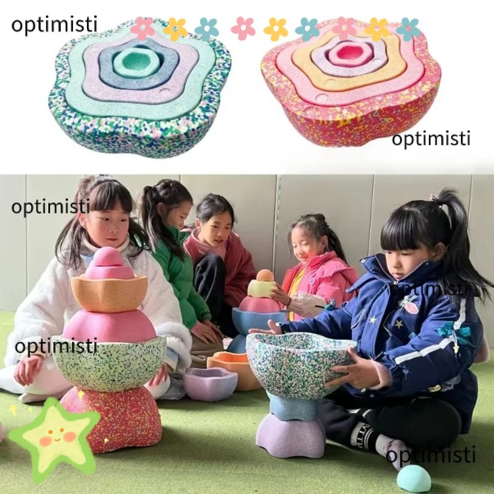 OPTIMISTI Balance Blocks, Sensory Game Balance Obstacle Stepping Stones Foam, Epp Promote ...