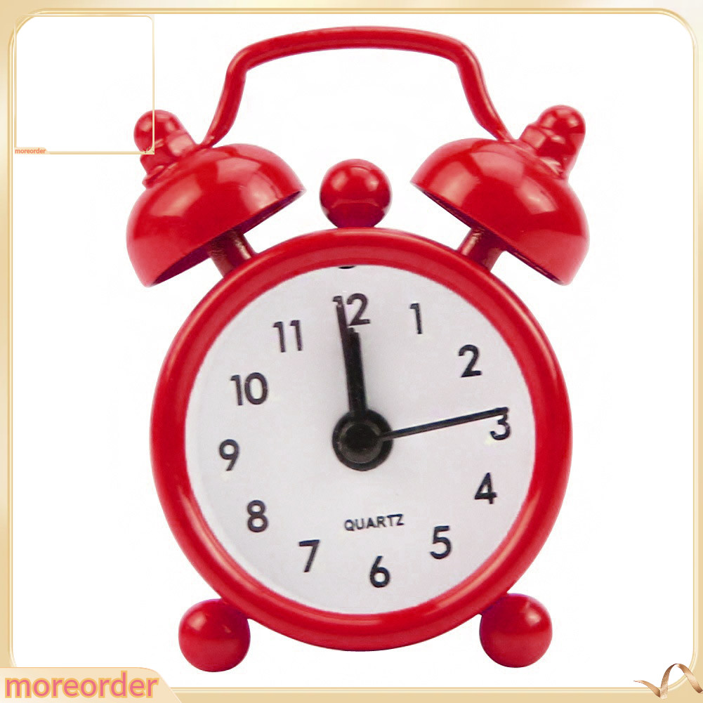 moreorders| Classic Home Cute Battery Operated Analog Mini Round ...