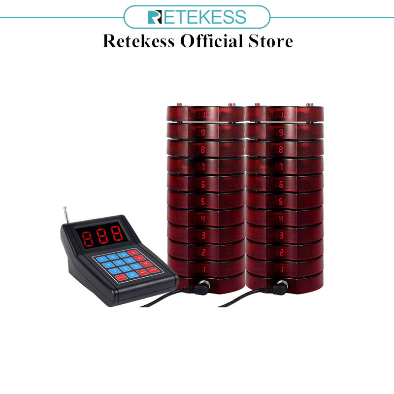 RETEKESS TD165 Restaurant pager Waiter Calling System Wireless Paging ...