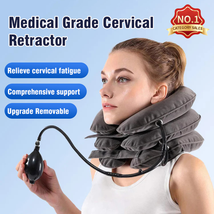 Three-layer Neck Cervical Traction Device Inflatable Neck Brace Support ...