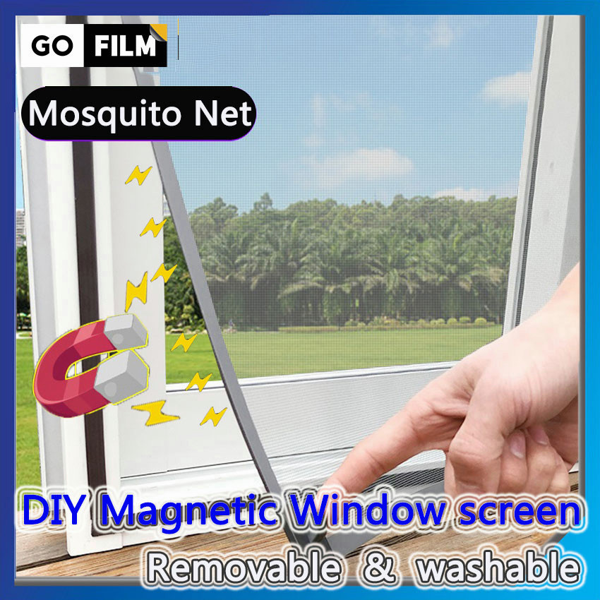 [Full Set] Magnetic Mosquito Net Customize DIY Magnetic Window Screen ...