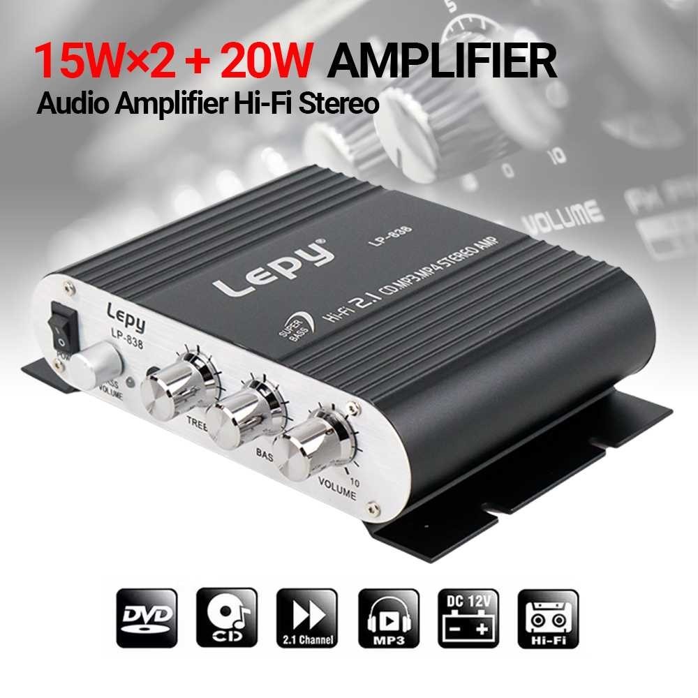 Lepy HiFi Stereo Amplifier Treble Bass Booster - LP-838 - Tinari ...