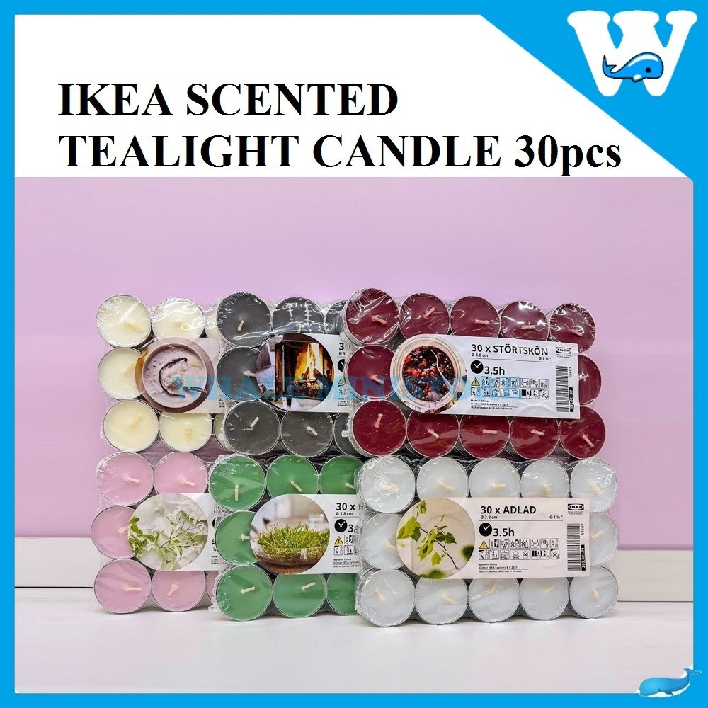 IKEA SCENTED TEALIGHT CANDLES 30 PIECES IN A SET / LILIN KECIL BAU ...