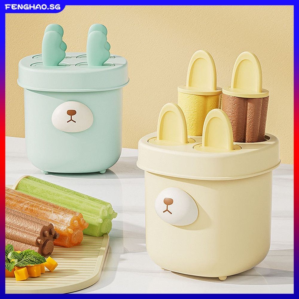 Ice Cube Ice Cream Mold Popsicle Cartoon Popsicle Box Homemade Frozen ...