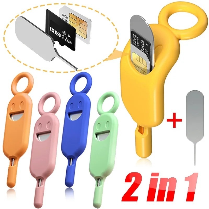SIM Card Removal Needle Pin - 2 IN 1, Anti-Lost, Portable - for Card ...