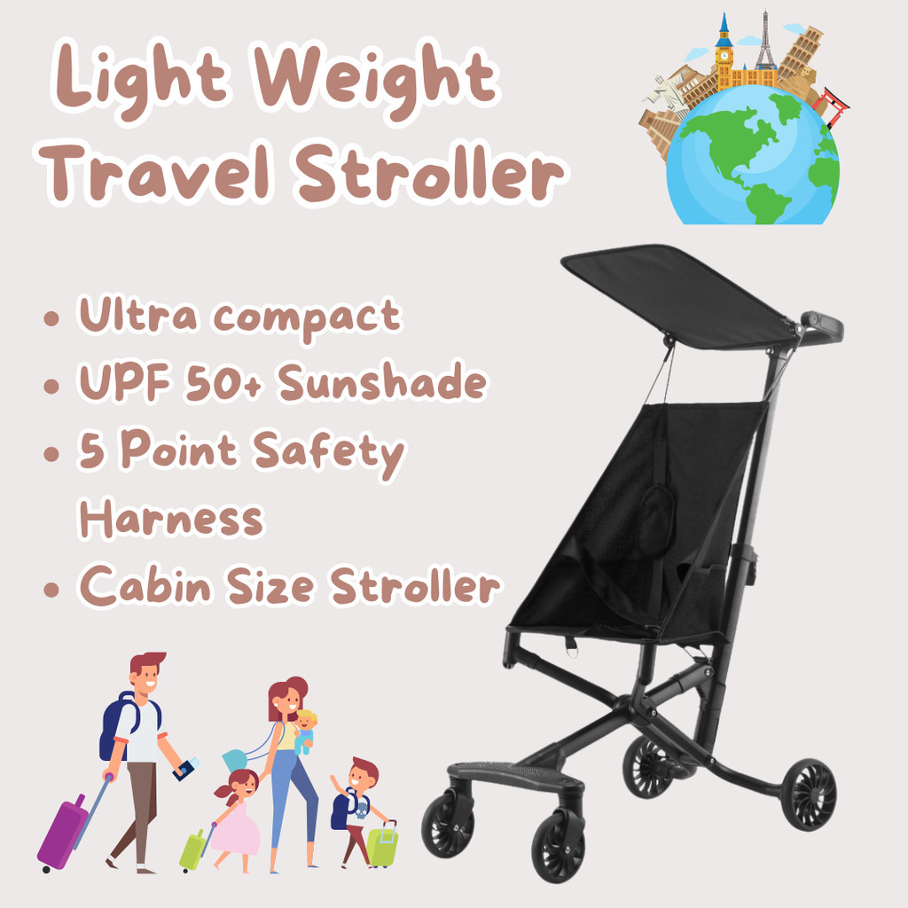 SG Seller Light Weight Cabin Size Travel Stroller Ultra Compact ...