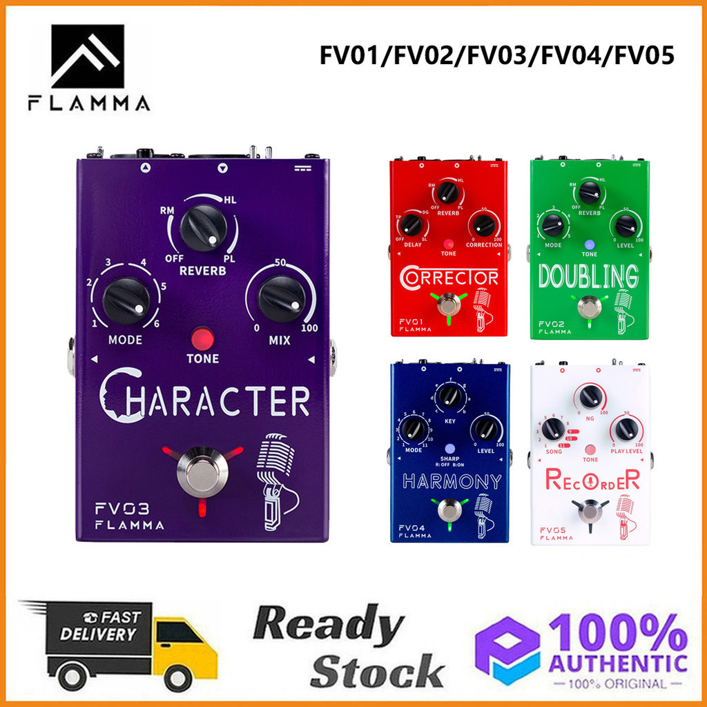 Original FLAMMA FV01 FV02 FV03 FV04 FV05 Vocal Effects Processor Pitch ...