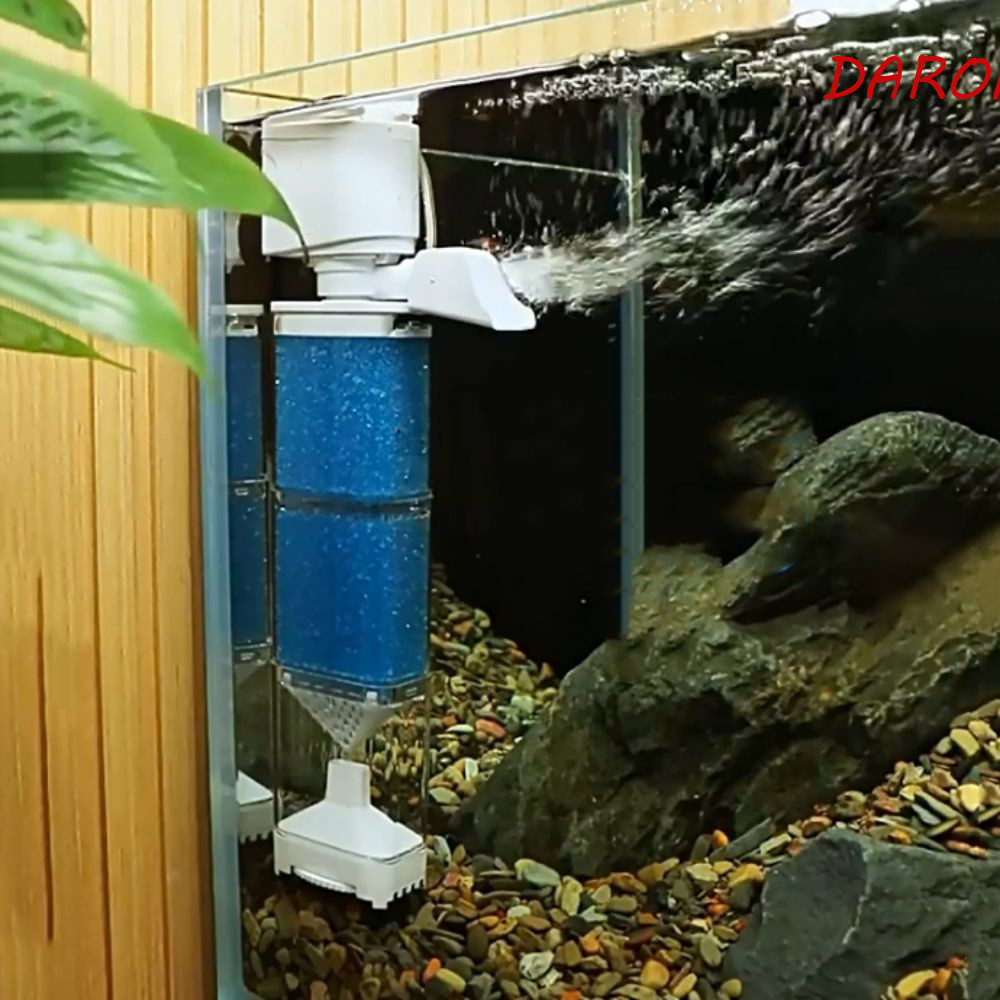 DARON Fish Tank Submersible Filter, Mute Built-in Filter Water ...