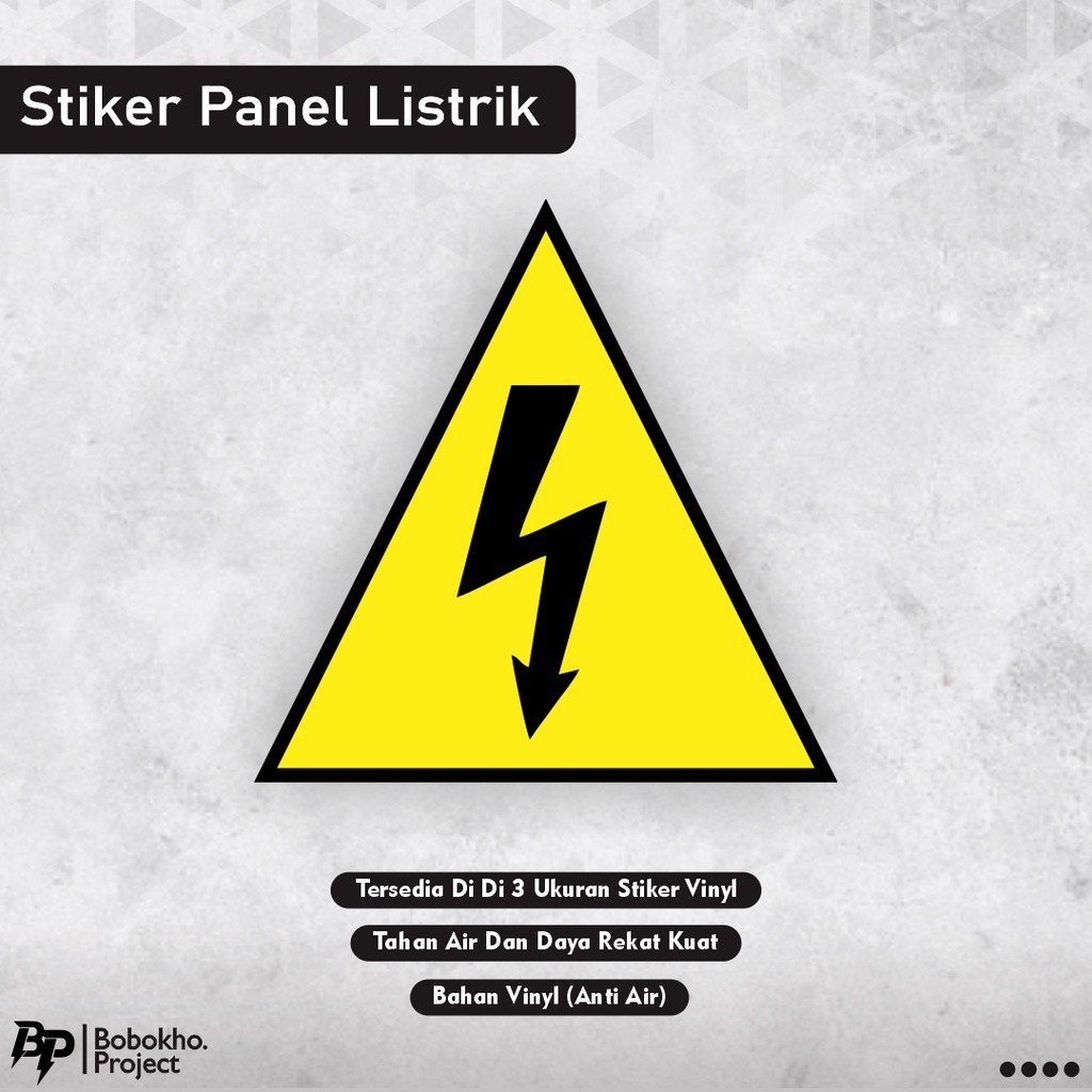 Triangular Electrical Panel Stickers / Power Panel Danger Sign Stickers ...