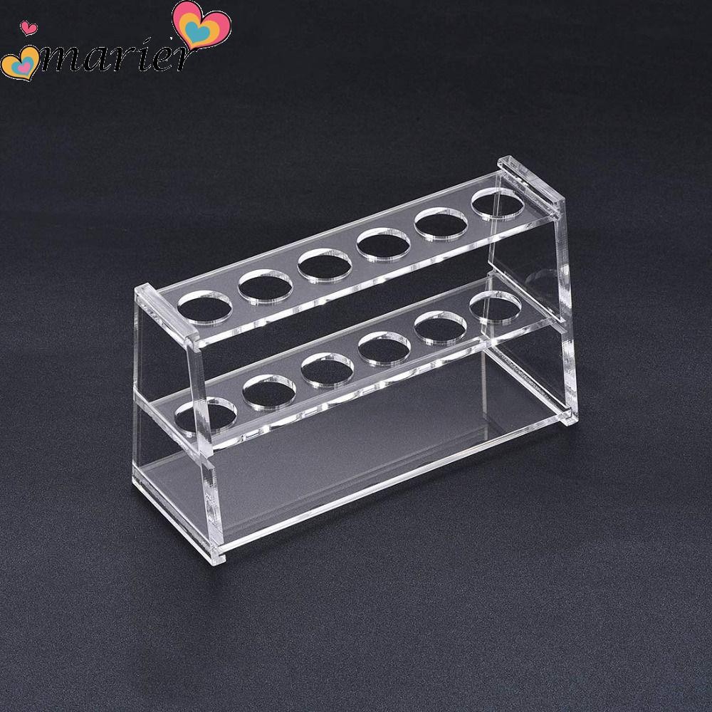 MARIER Acrylic Test Tube Holder, 6 Well Arcylic Centrifuge Tubes Rack ...