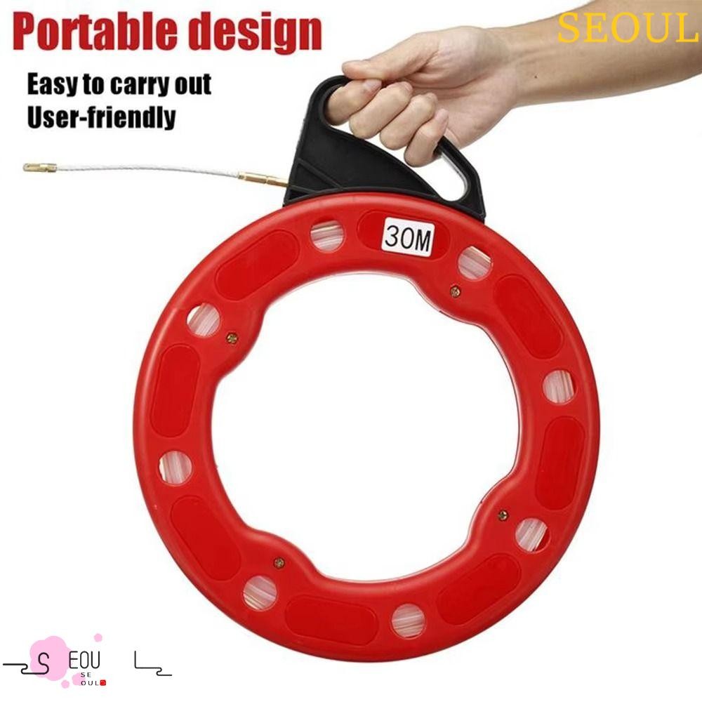 SEOUL Cable Puller, 4mm 10/15/20/25/30m High Resilience Fish Tape Reel ...