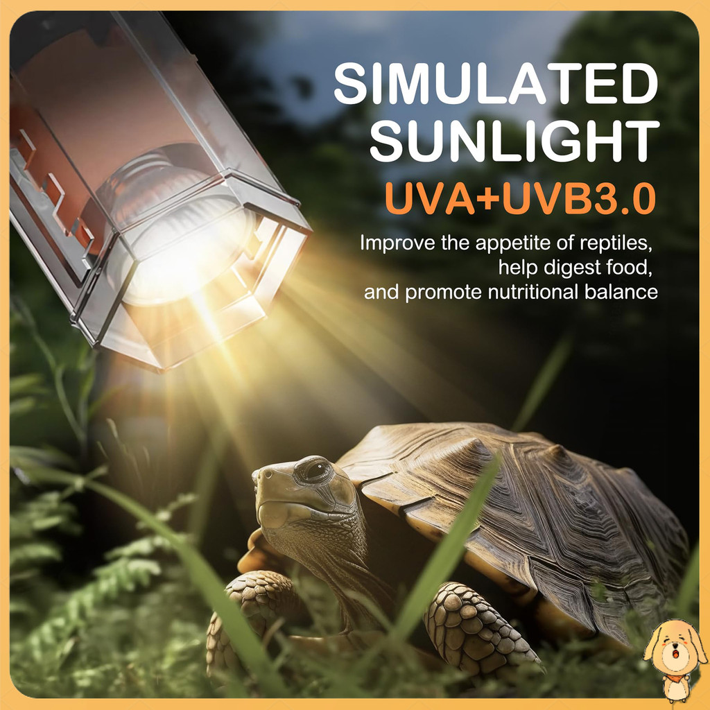Sunlight Simulation for Reptiles Uvb Light Bulb 360-degree Rotatable ...