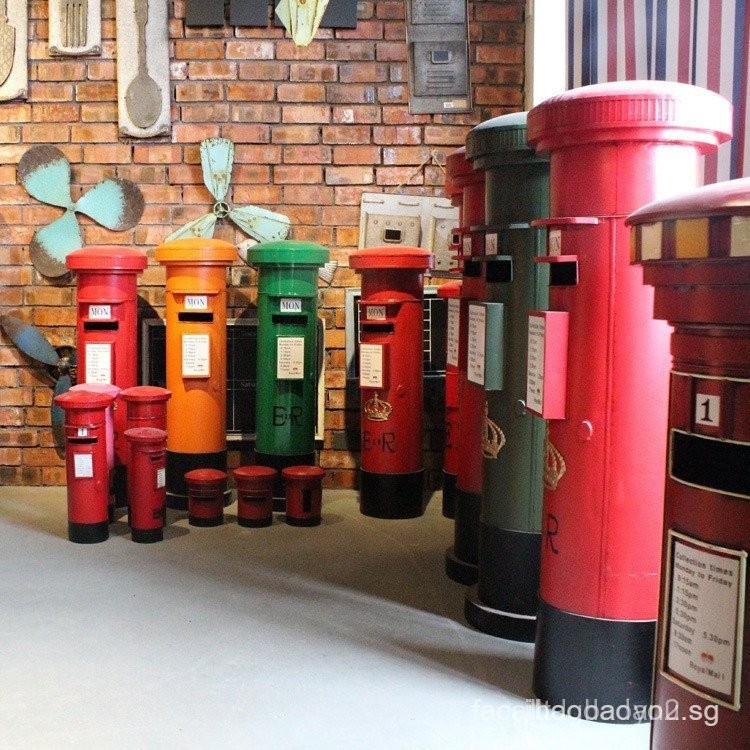 Retro Outdoor Vertical China Post Letter Iron Sheet Large Post Box ...