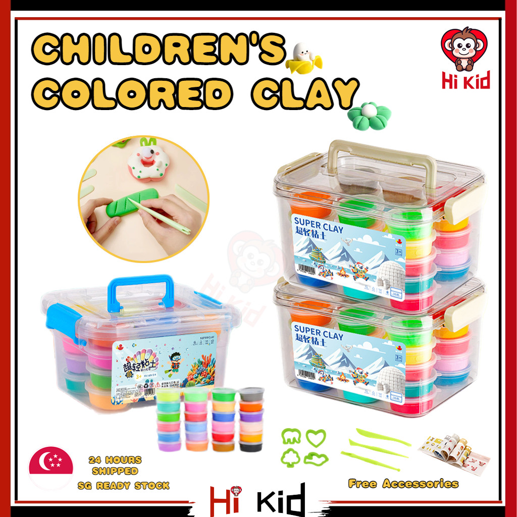 [SG Seller]Handicraft Clay Sculpture Materials Fun Creative Clay Kit ...