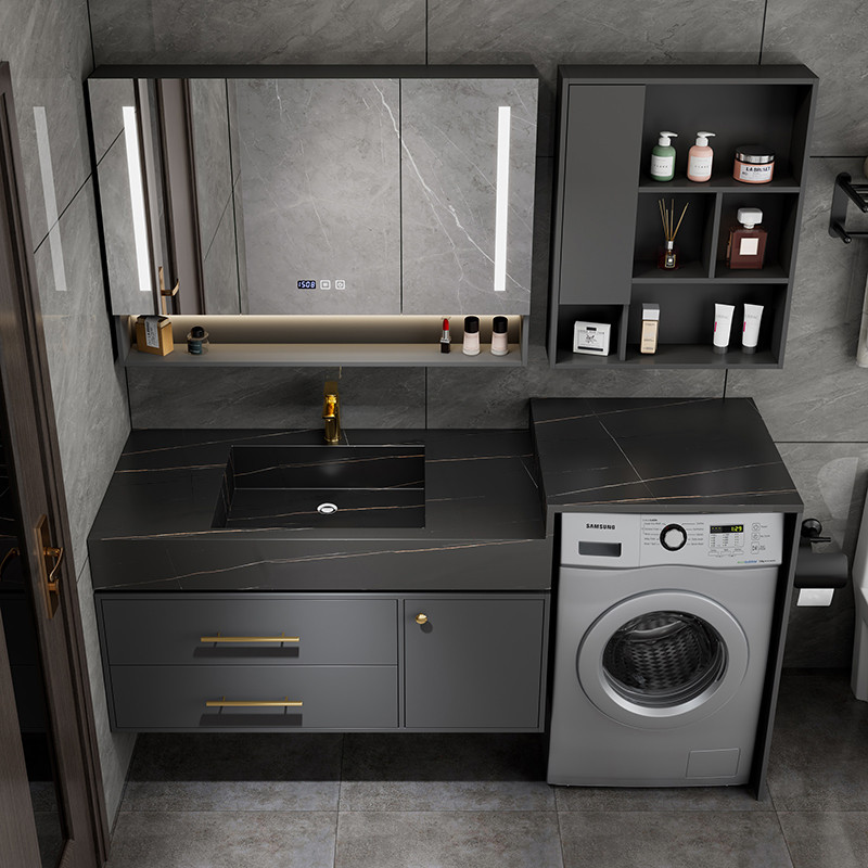 P·2 Ac Bathroom Cabinet Washing Machine Washbasin Integrated Cabinet ...