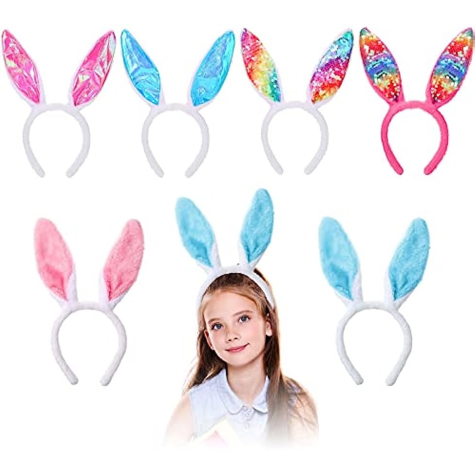 Cute Easter Adult Push Bunny Ears Hat Headbands Soft Rabbit Ears ...