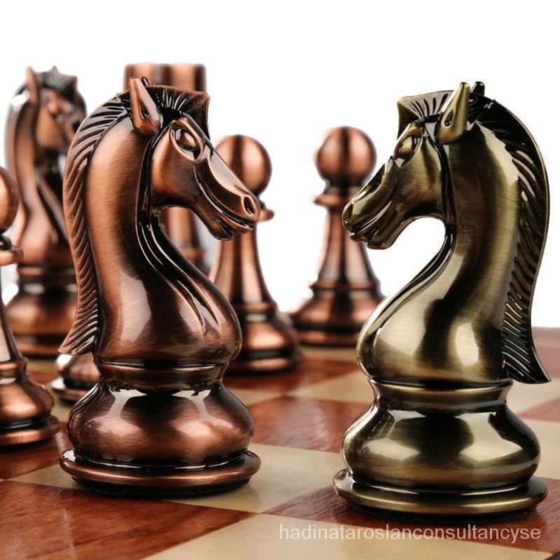 Chess Game-Specific High-Grade Gift Set Solid Wood Folding Chessboard Oversized Chess Pieces ...