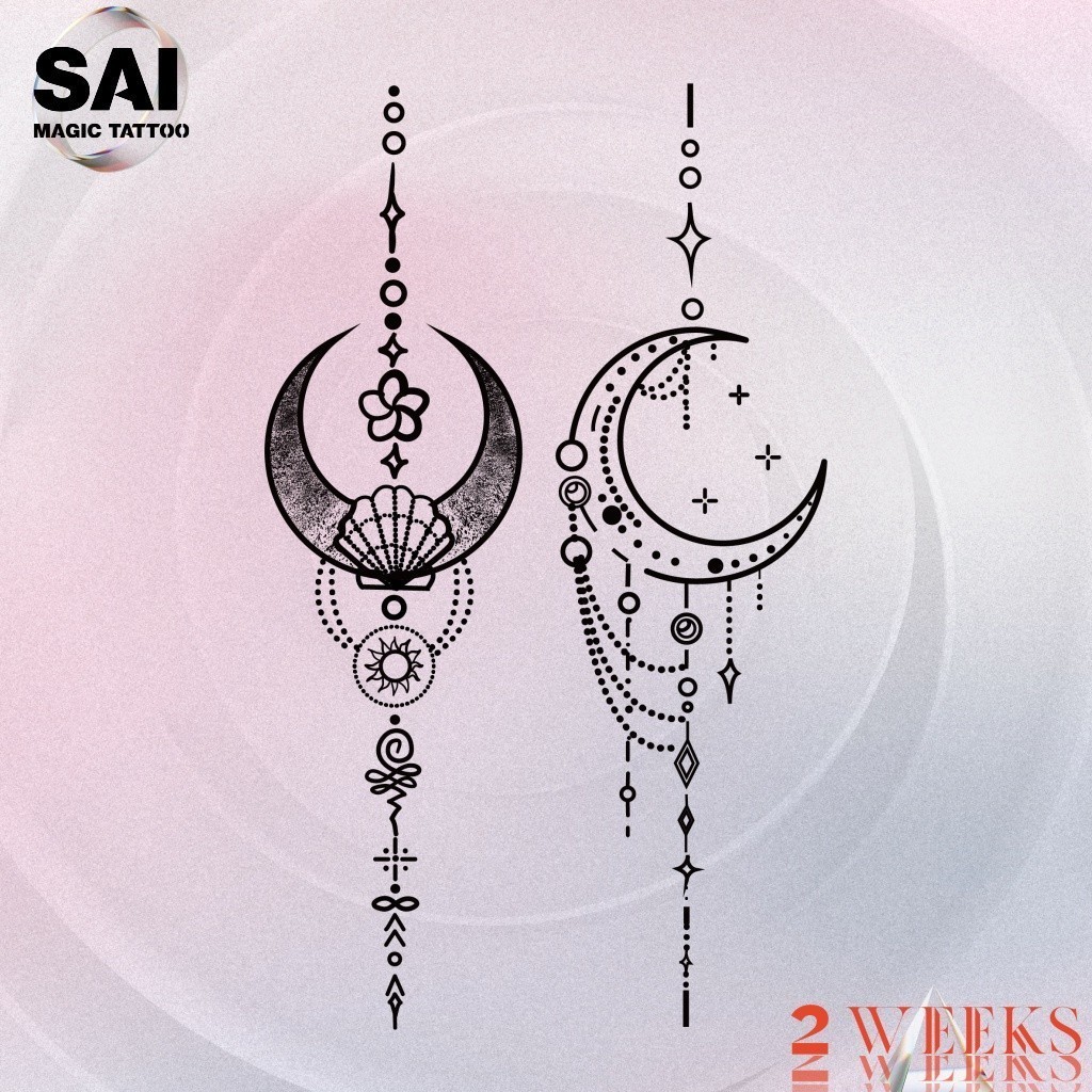 SAI MAGIC TATTOO Lasts to 2 weeks 18CM×11CM Tattoo sticker waterproof ...