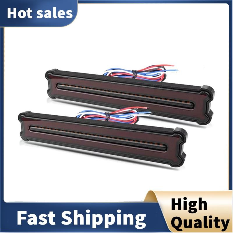 Rectangular LED Tail Light Bar Brake Indicator Rear Bumper Flowing Turn ...