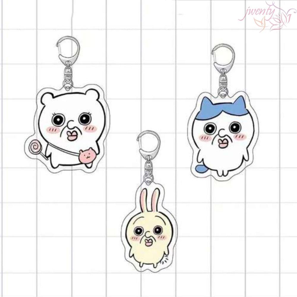JWENTY Anime Chiikawa Keychain, Momonga Rakko Chiikawa Pendant, Cute ...