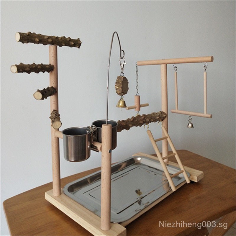 Monk Bird Stand Peony Parrot Stand Playground Training Interactive ...