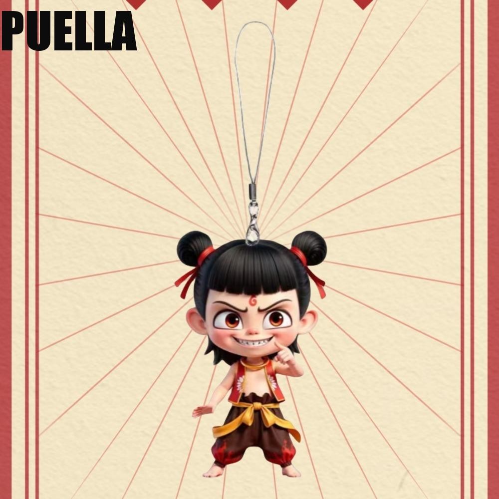 PUELLA Anime Ne Zha 2 Keychain, Funny Cute Ne Zha Pendant, Fashion ...