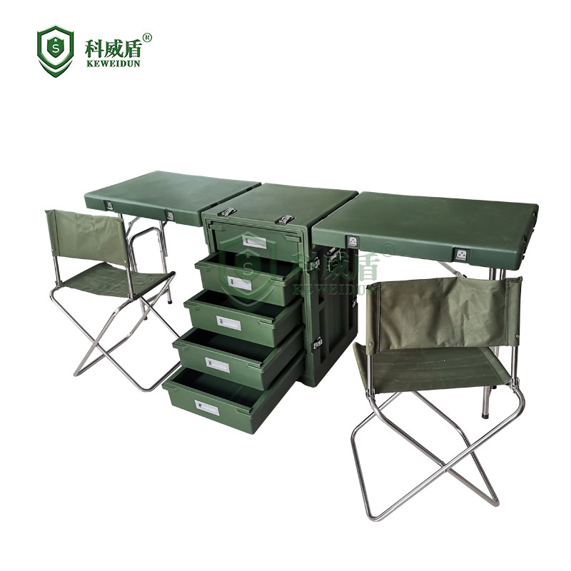 Rotational Molded Folding Command Work Box Table Outdoor Workbench Army ...