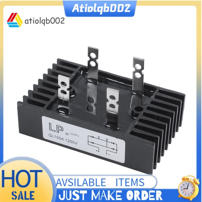 100Amp 1200Volts 4 Pins 1 Phase Diode Bridge Rectifier QL100 Type ...