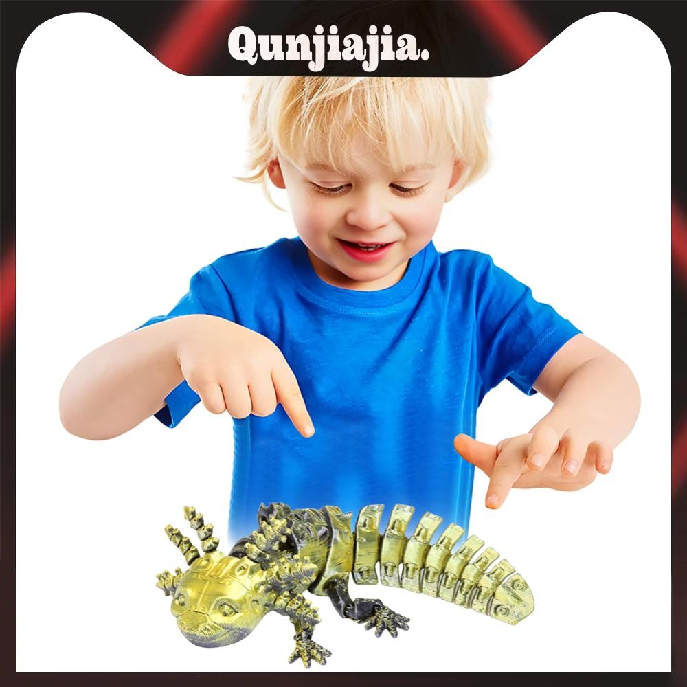 3D Printed Axolotl Toy Articulated Mechanical Axolotl Figurine 3D ...