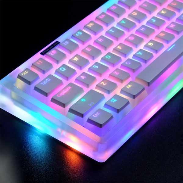 keycaps custom keycaps Shallow Smile PBT Double Leather Milk ...