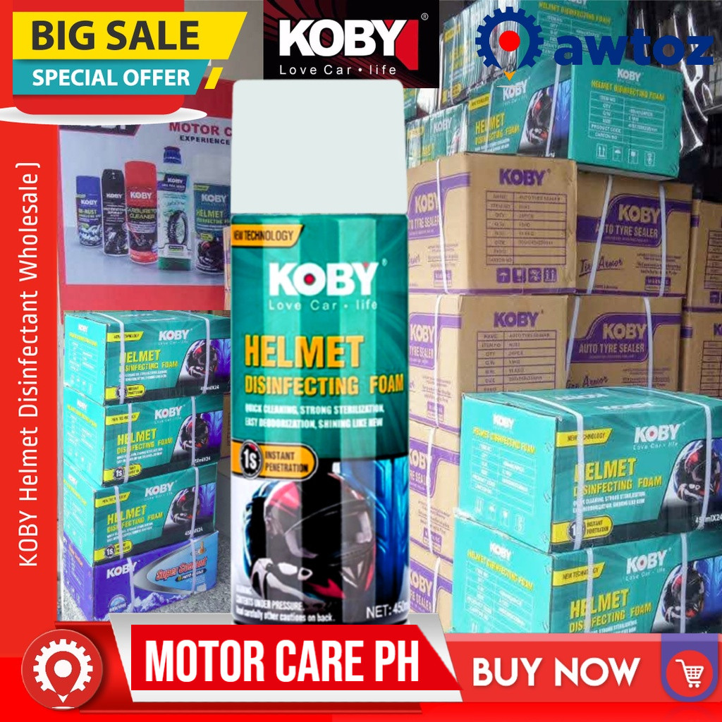KOBY Helmet Disinfecting Foam 450ml | Shopee Singapore