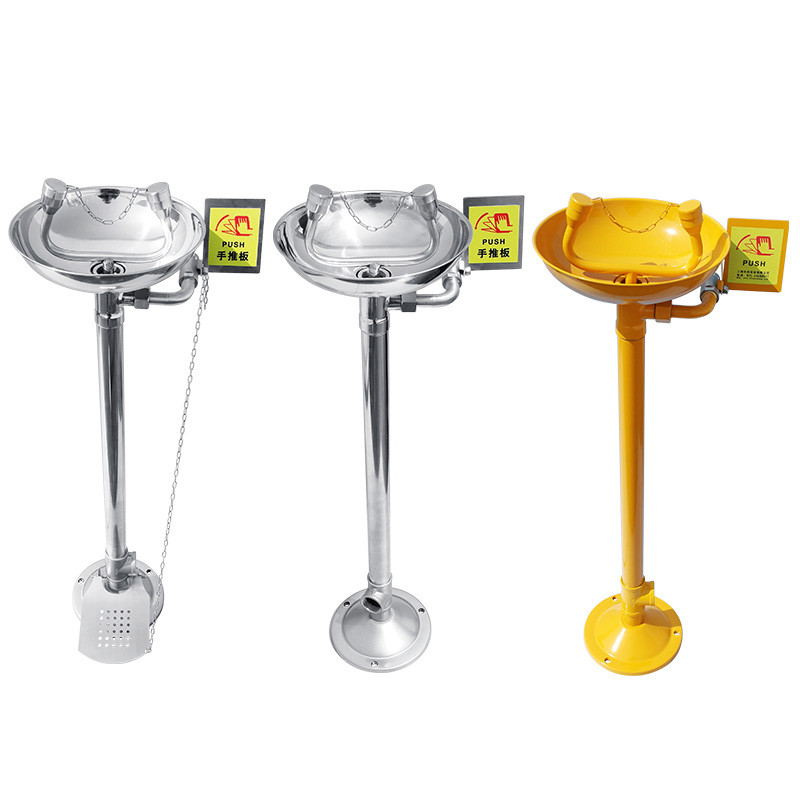 304 stainless steel industrial eyewash water tap factory vertical spray ...