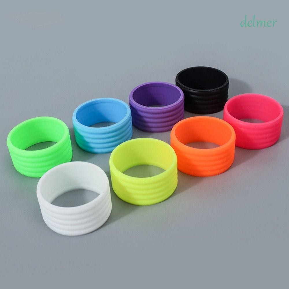 DELMER 4 Pcs Silicone Tennis Racket Grip, Silicone Sweat-absorbing ...
