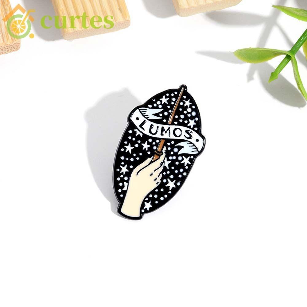 CURTES LUMOS Magic Wand Brooches Collar Brooch Gift for Kids Funny ...