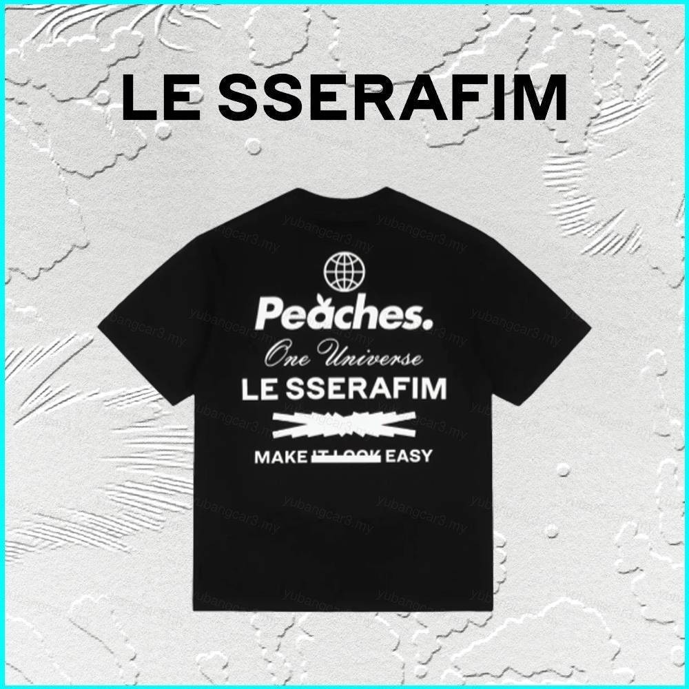 LE SSERAFIM LSF X Peaches 3D summer T-shirt SAKURA KIM CHAEWON HUH ...