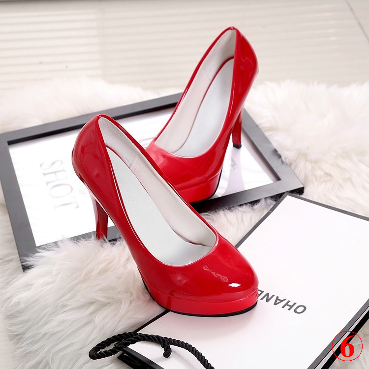 10cm High Heels Waterproof Platform Sexy Stiletto Pumps Women's Shoes ...