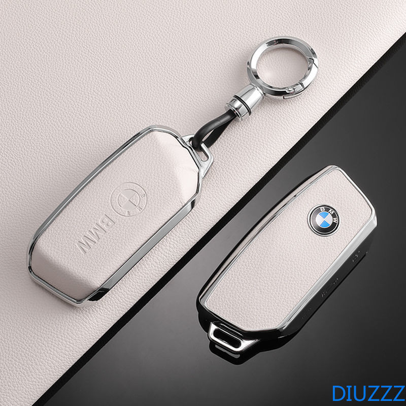 Super fiber leather+TPU Car Key Smart Key Case Cover Shell For For BMW ...
