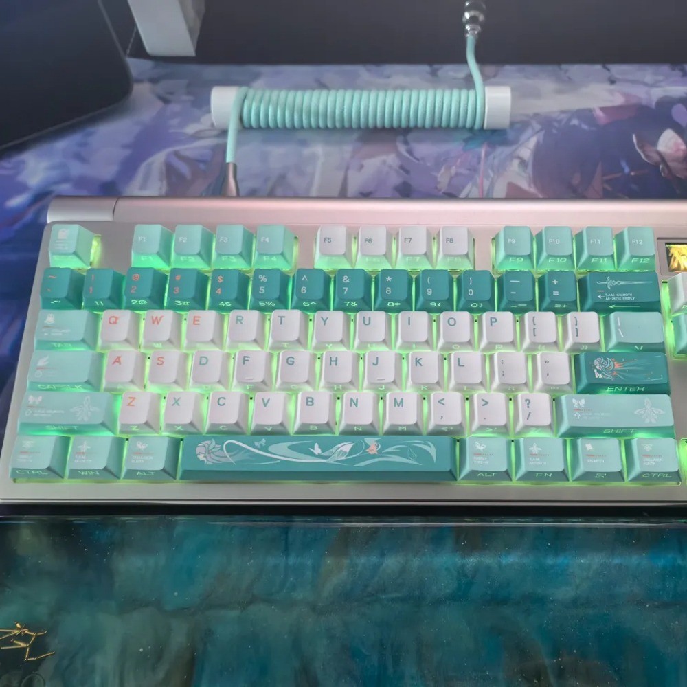 Firefly Keycap 130 Keys Cherry Profile PBT Dye Sublimation Letter Side ...