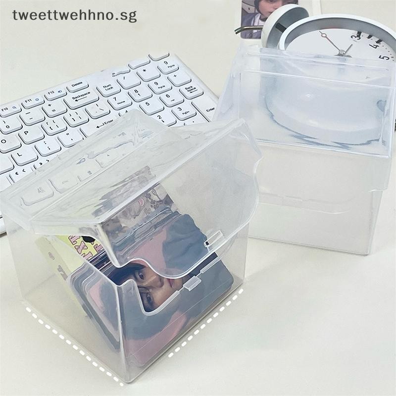 TW New Transparent Plastic Storage Box Photocards Small Card Storage ...
