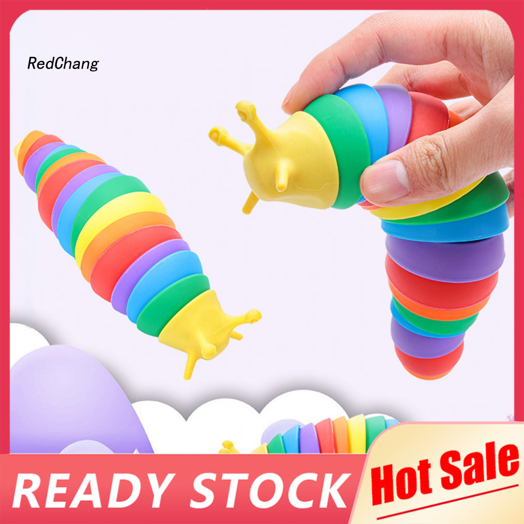 RC~ Fidget Slug Toy Colorful Cute 3D Articulated Stim Toy Wrist ...