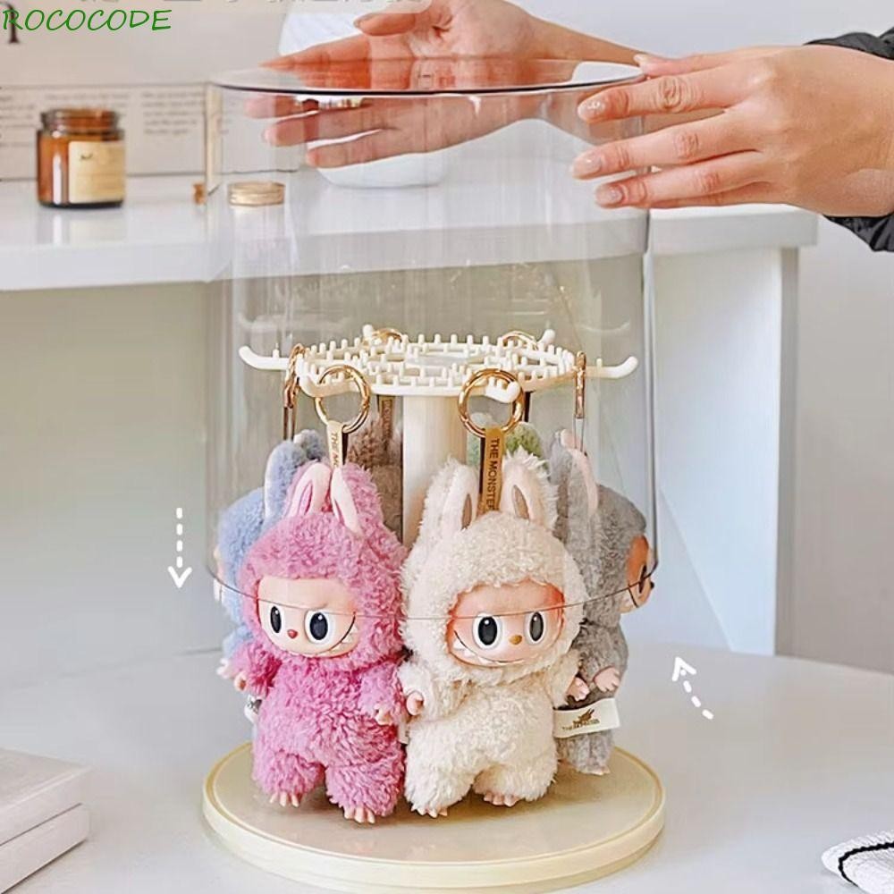 ROCOCODE Labubu Pendant Display Box, Large Capacity Transparent ...