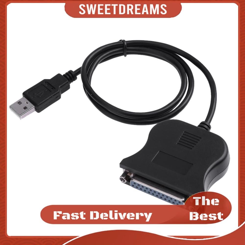 USB 2.0 Male to 25 Pin DB25 Female Parallel Port Printer Adaptor Cable ...