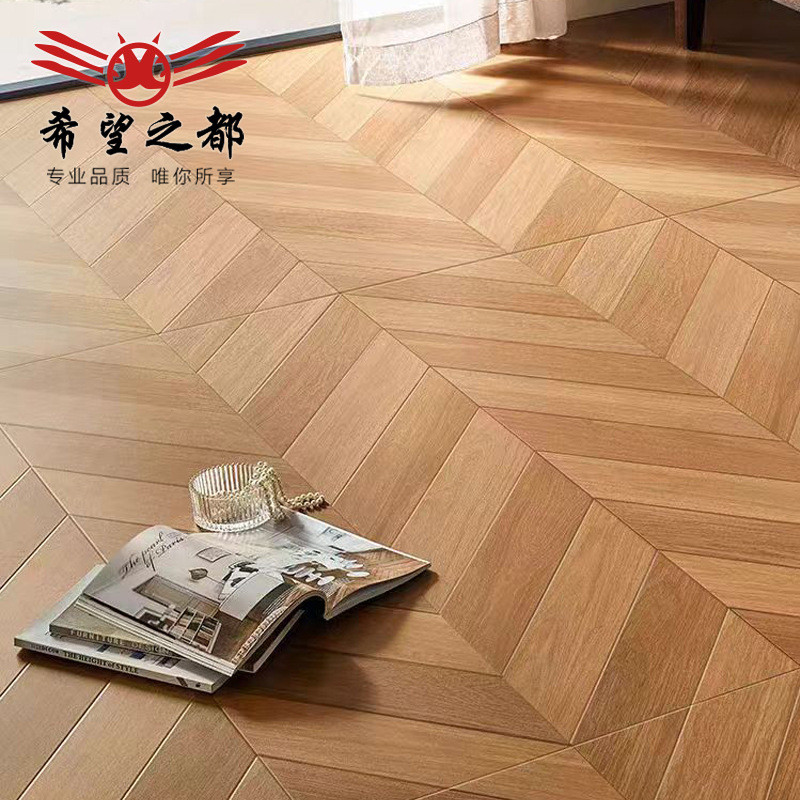 Soft Light Velvet Fishbone Pattern Wood Grain Tile600x1200mm Bedroom ...