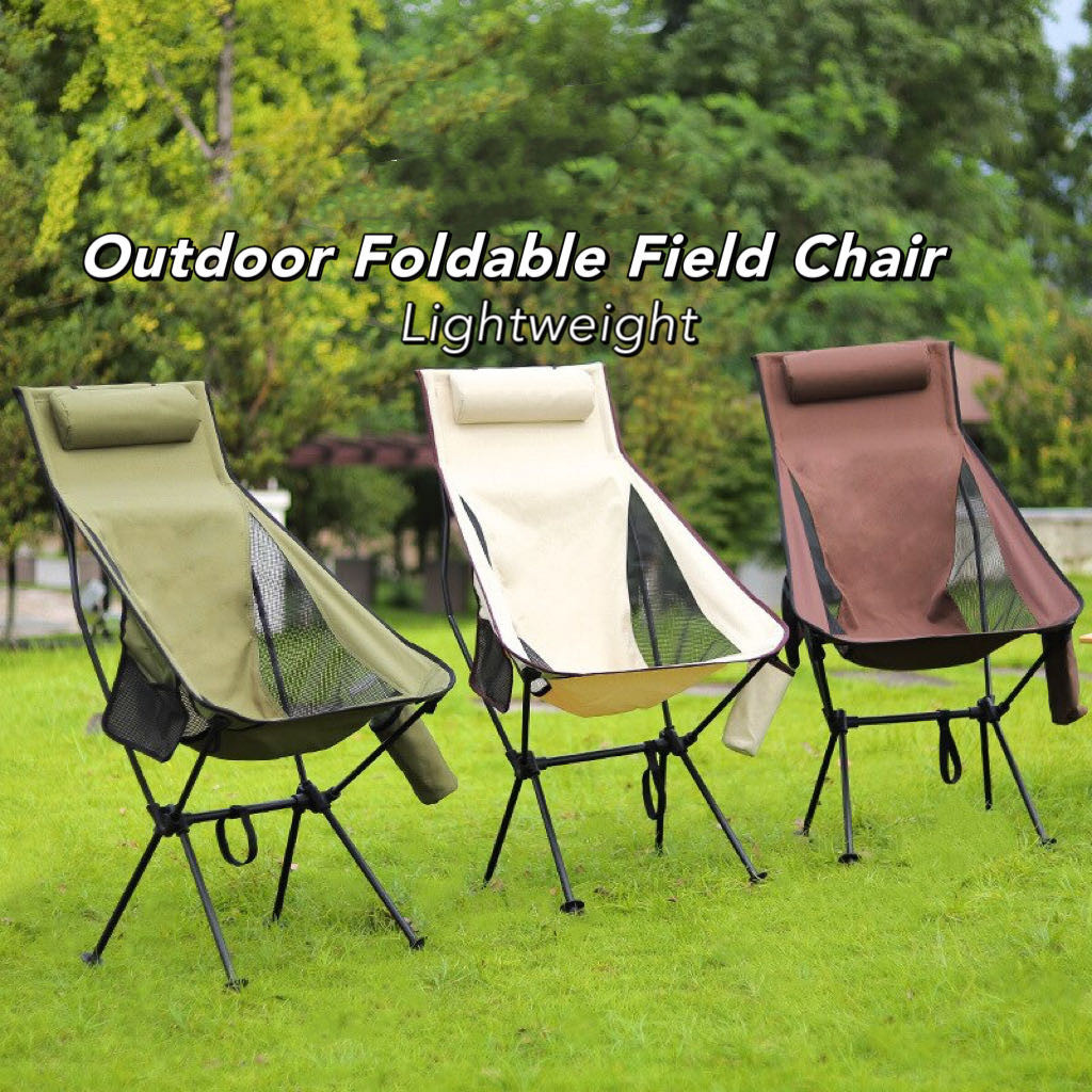 SG Stock Outdoor Foldable Field Chair Portable Folding Chairs Fishing ...