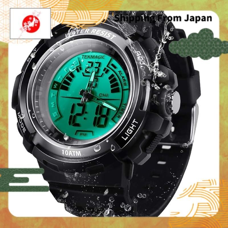 (From Japan)TEKMAGIC 100m underwater scuba unisex diver watch with ...