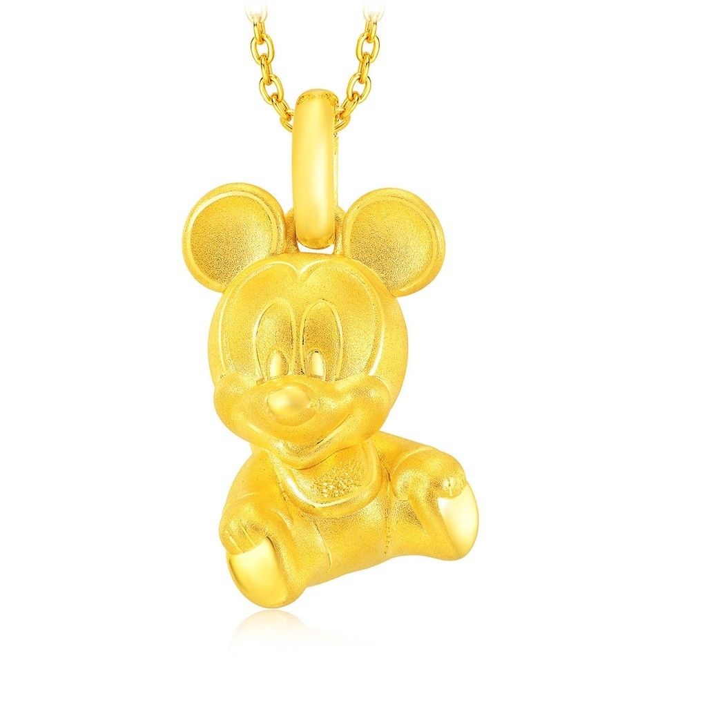 CHOW TAI FOOK 周大福 Disney Classics 999 Pure Gold Pendant - Baby Mickey ...
