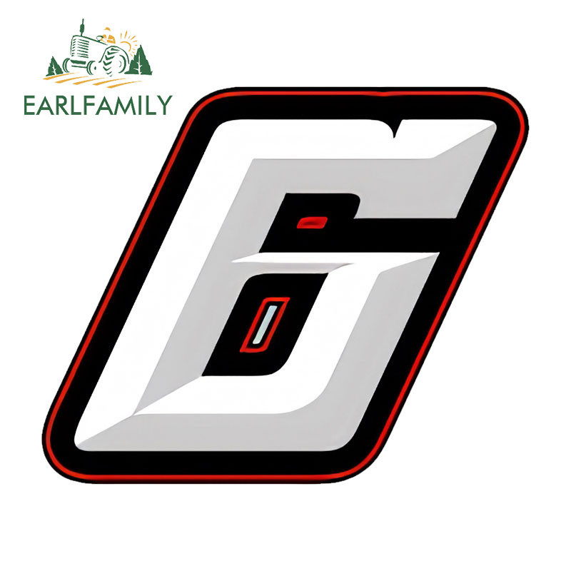 EARLFAMILY 13cm Racing Number Car Stickers Attractive Dashing ...