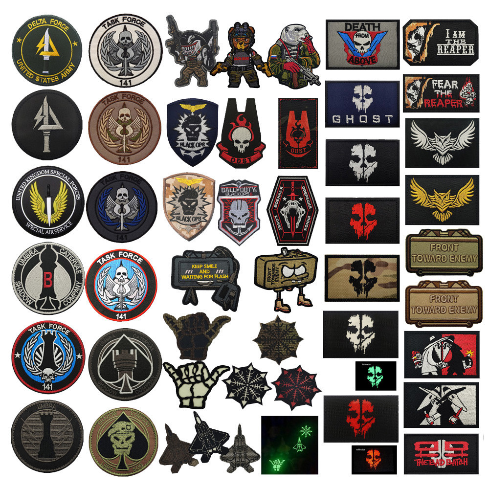 Outdoor Bag Accessories Military Fan 141 Call of Mission Velcro Badge ...