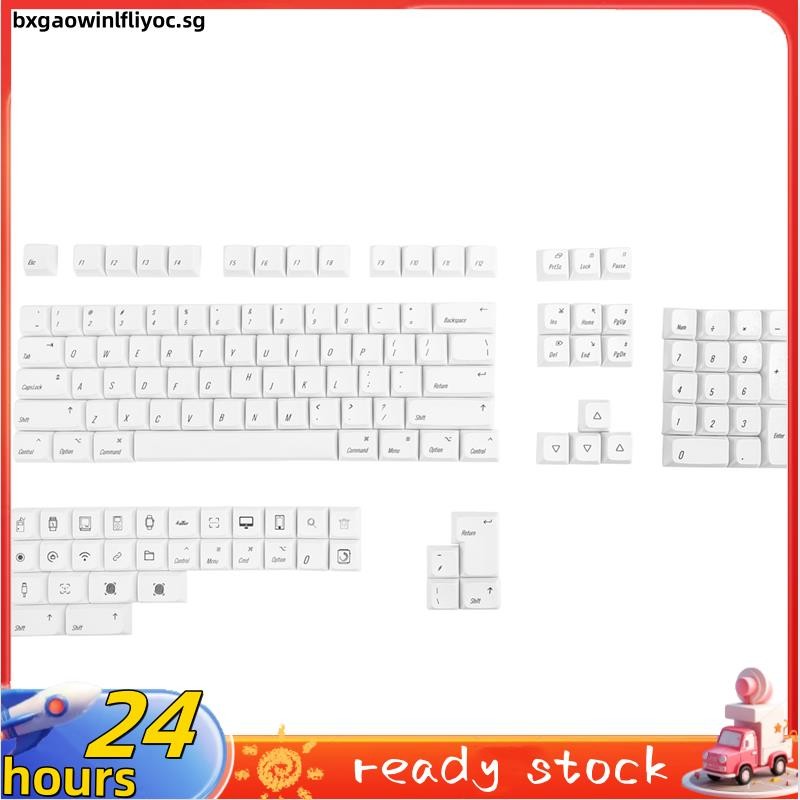 136 Keys Keycaps Mechanical Keyboard Keycaps PBT Key Cap Fit PC Game ...
